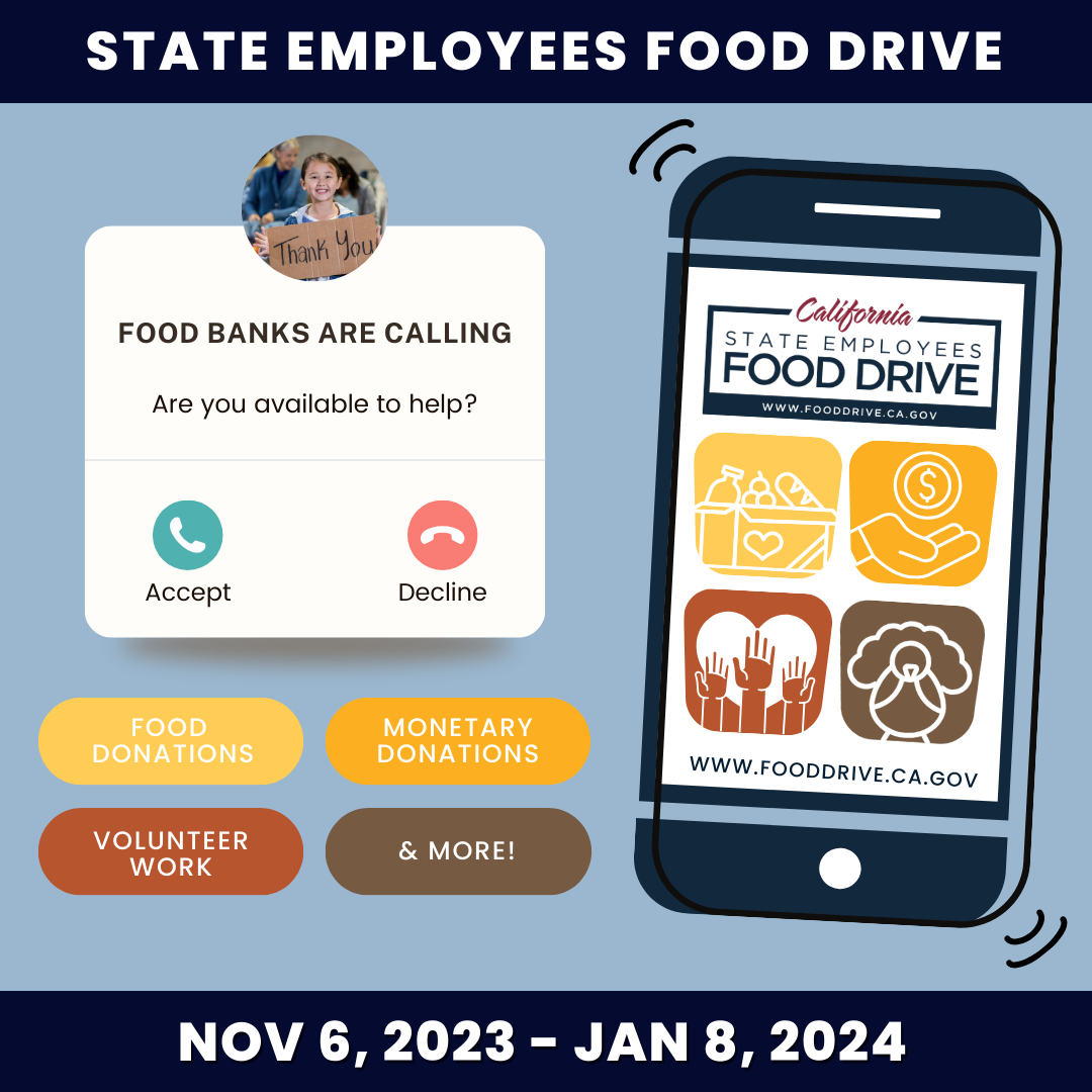 California State Employees Food Drive - Food Banks Need Our Help